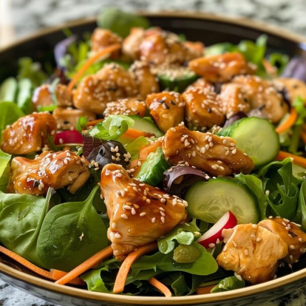 Sesame Chicken Salad - Lady's universe