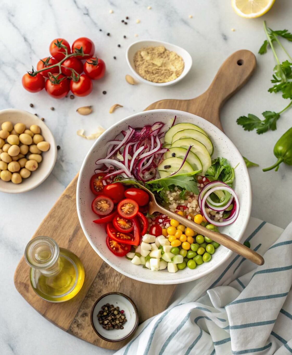 Easy Italian Chopped Salad That'll Make You Forget Takeout - Lady's ...